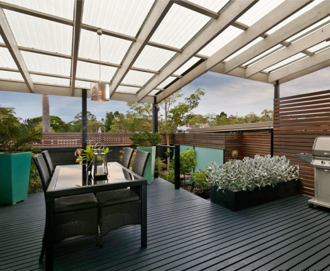 Polycarbonate Pergola Roofing | Clear Pergola Roof | Austek Home ...